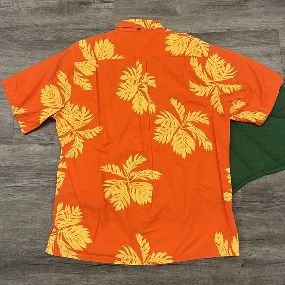 Sig Zane | Shirts | Sig Zane Hawaii Mens Large Orange Yellow Short ...